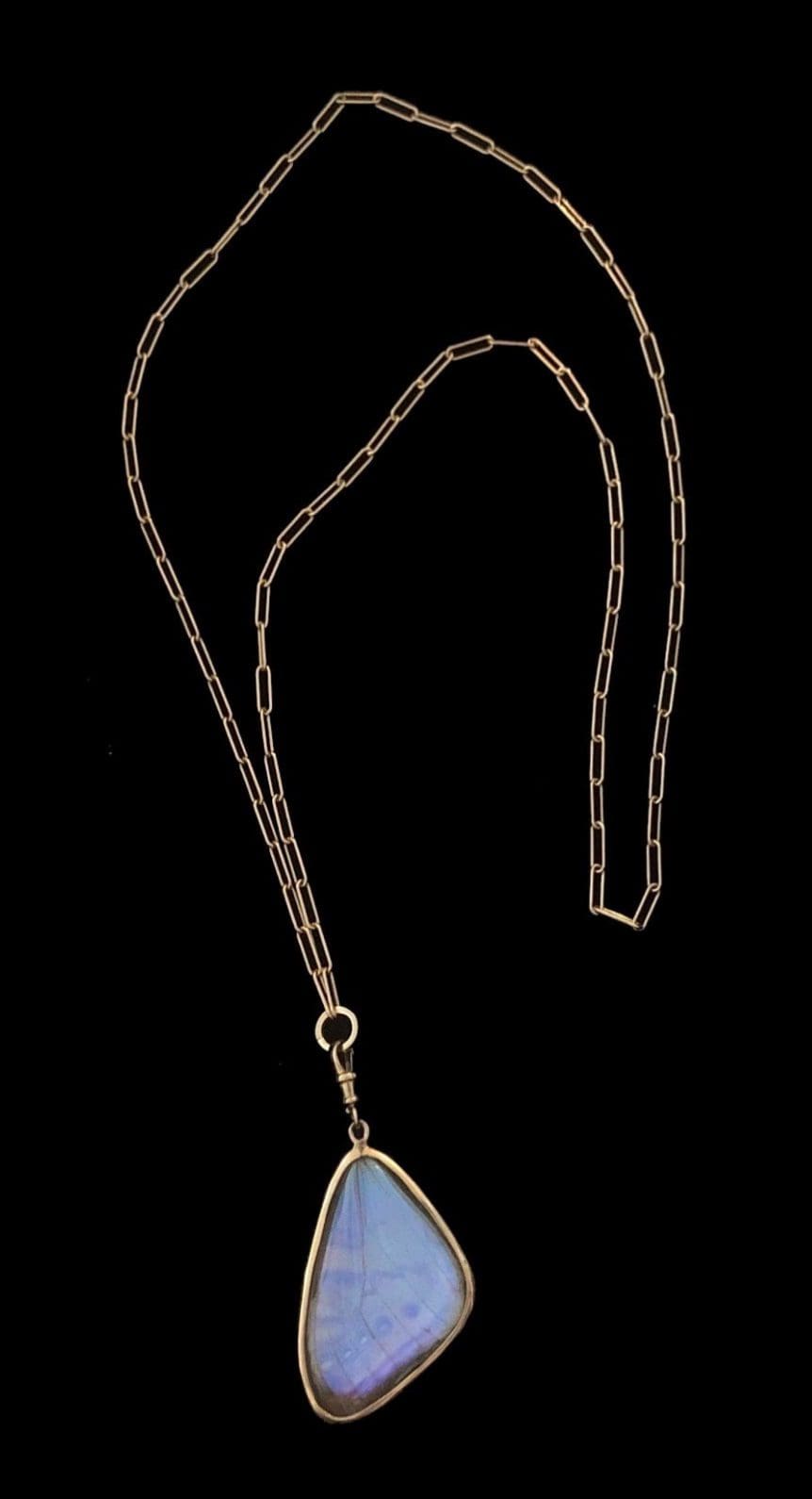 Pearl Morpho Pendant | Blue Morpho Jewelry